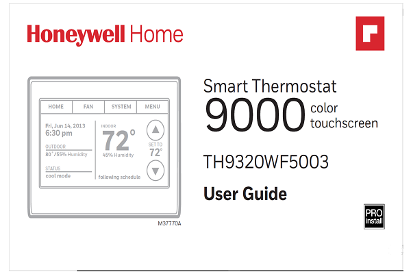 WIFI 9000 COLOR TOUCHSCREEN THERMOSTAT Manual User Guide - ManualsBooks
